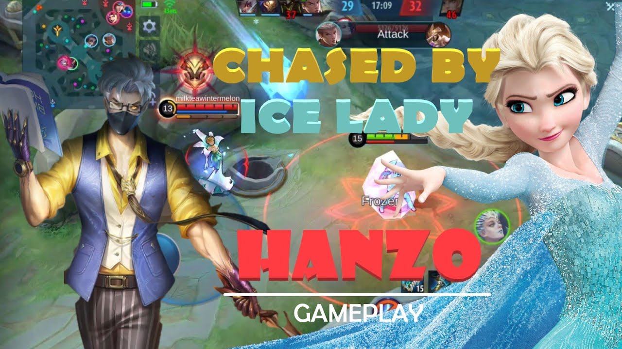 Ice Lady is the HUNTER and I'm the PREY | MLBB | Hanzo | Gameplay - YouTube