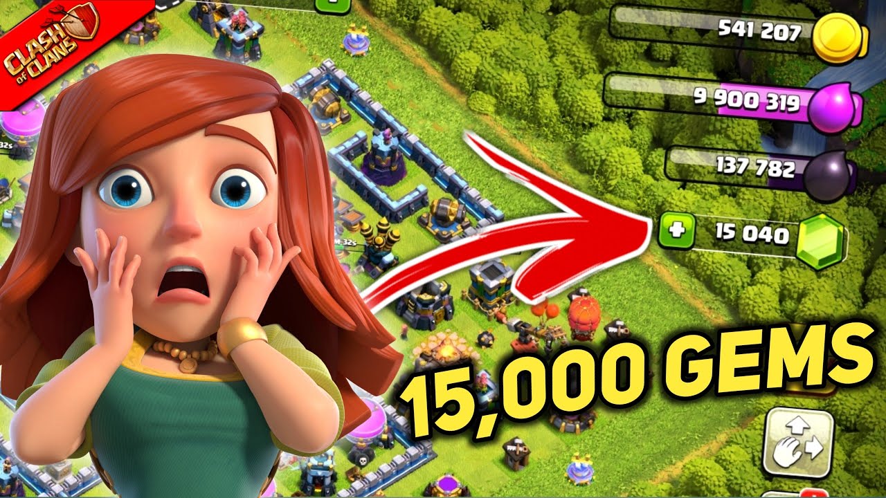 HOW I GET 15000+ GEMS😎| HOW DID I COMPLETE 15000 GEMS IN CLASH OF CLANS ...