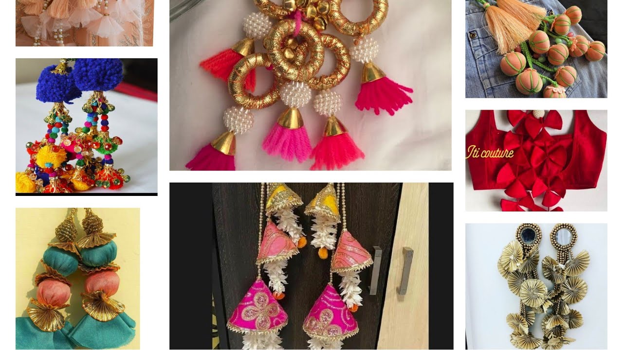 New trendy latkan design ideas|| Heavy bridal latkan| handmade fabric ...
