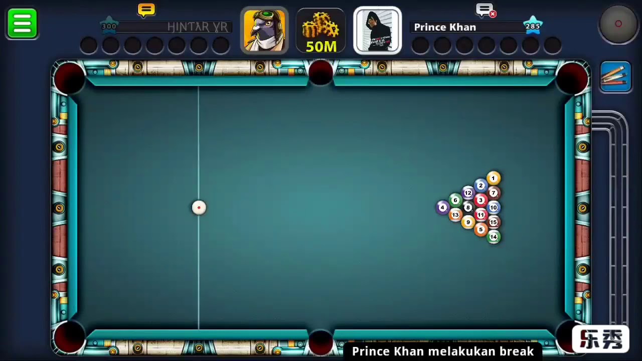 Cara efek bola putih untuk masukan bola hitam 8ball pool - YouTube