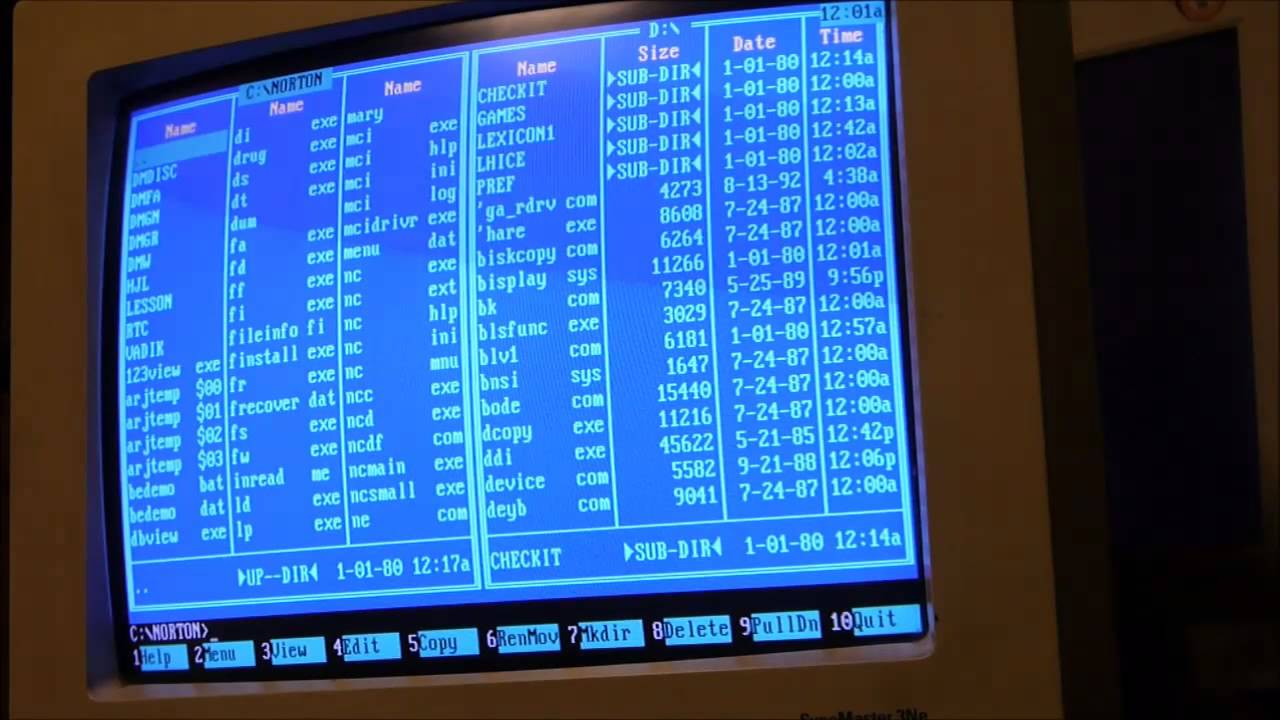 Родной жёсткий диск Amstrad PC2086/30 1989 года выпуска - YouTube