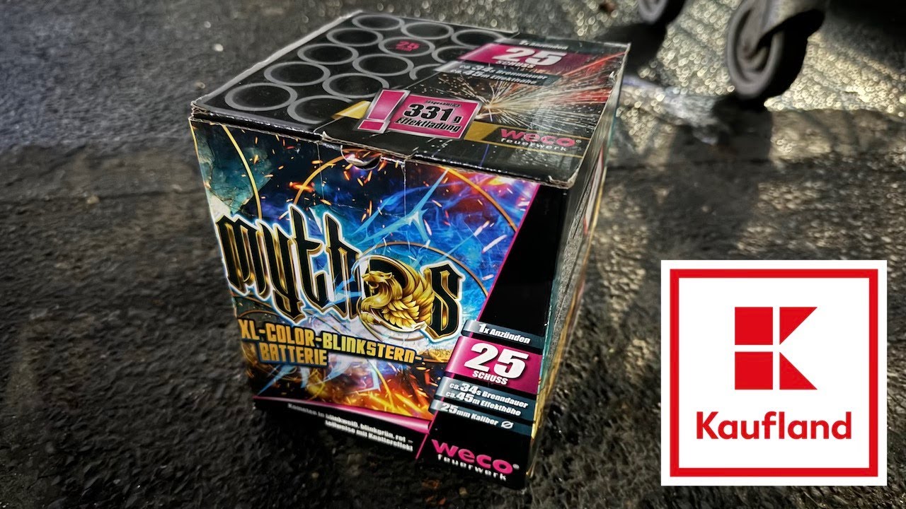 Mythos Batterie | Weco Feuerwerk | Kaufland für 15,99€ - YouTube