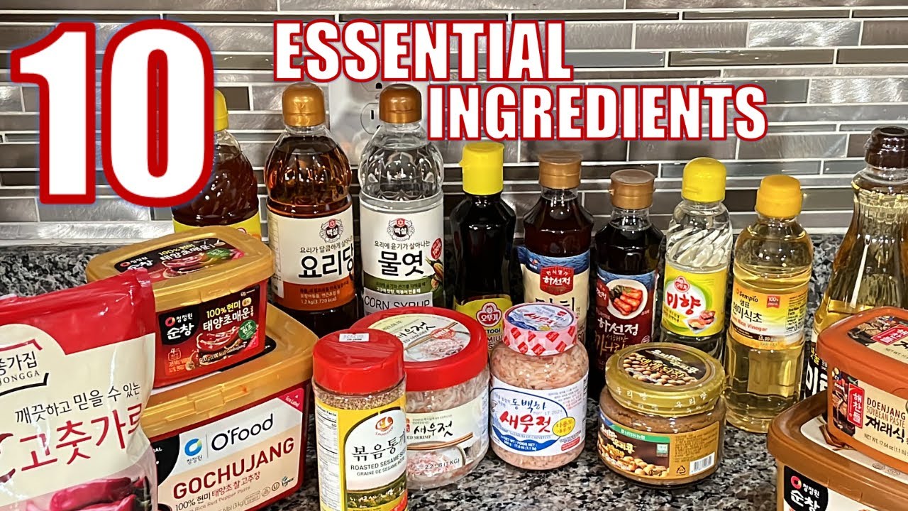 KOREAN GROCERY SHOPPING (Essential Ingredients Part) - YouTube