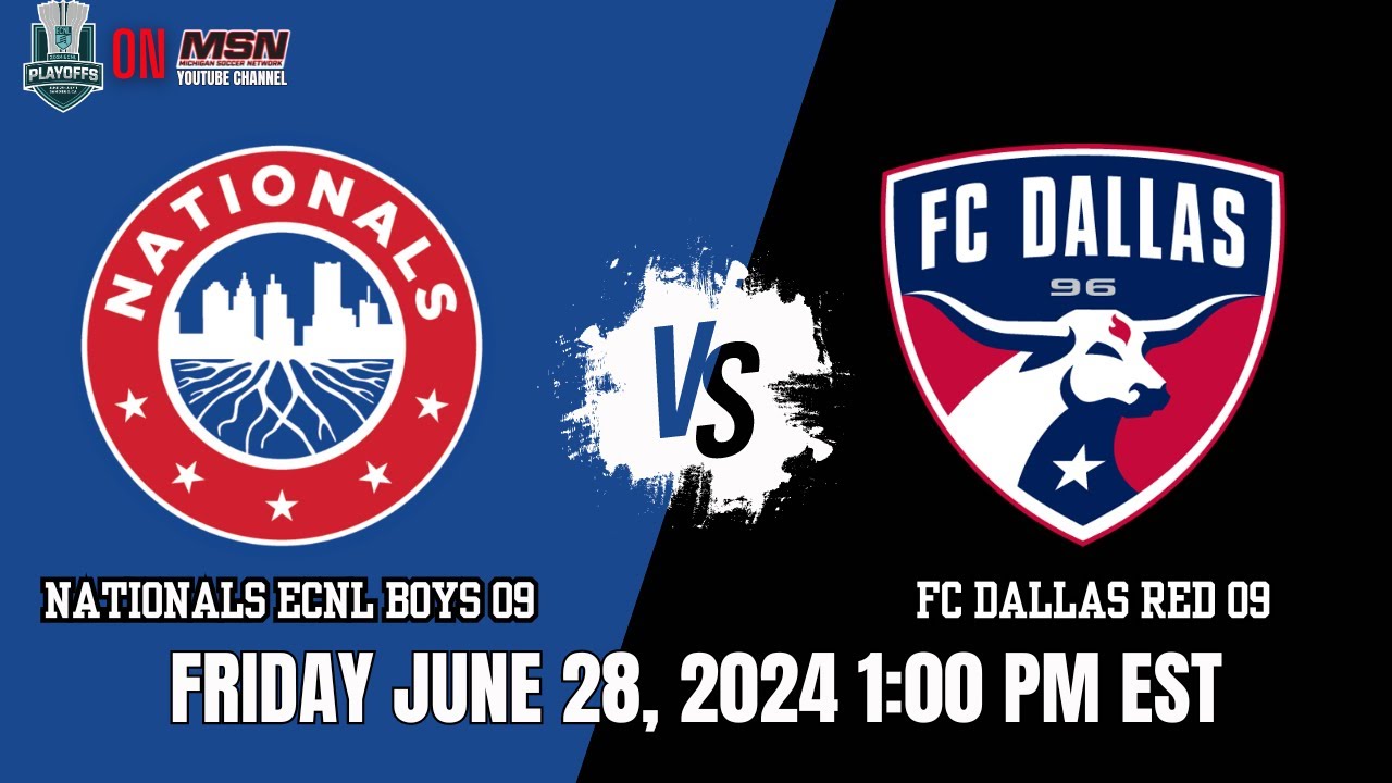 MSN presents NATIONALS 09 BOYS vs FC DALLAS RED || ENCL PLAYOFFS - YouTube