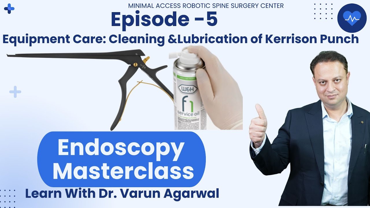 Kerrison Punch Cleaning Explained | Endoscopic Spine Instruments | Dr ...