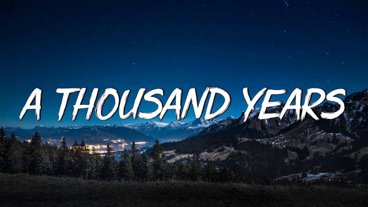 A Thousand Years - Christina Perri (Lyrics) - YouTube