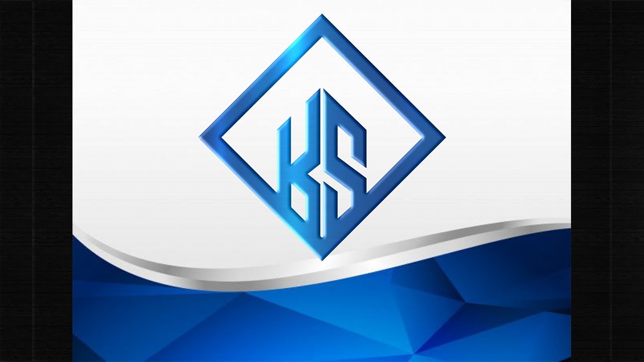 Tutorial Membuat Logo Monogram inisial KS Pada Aplikasi Pixellab - YouTube