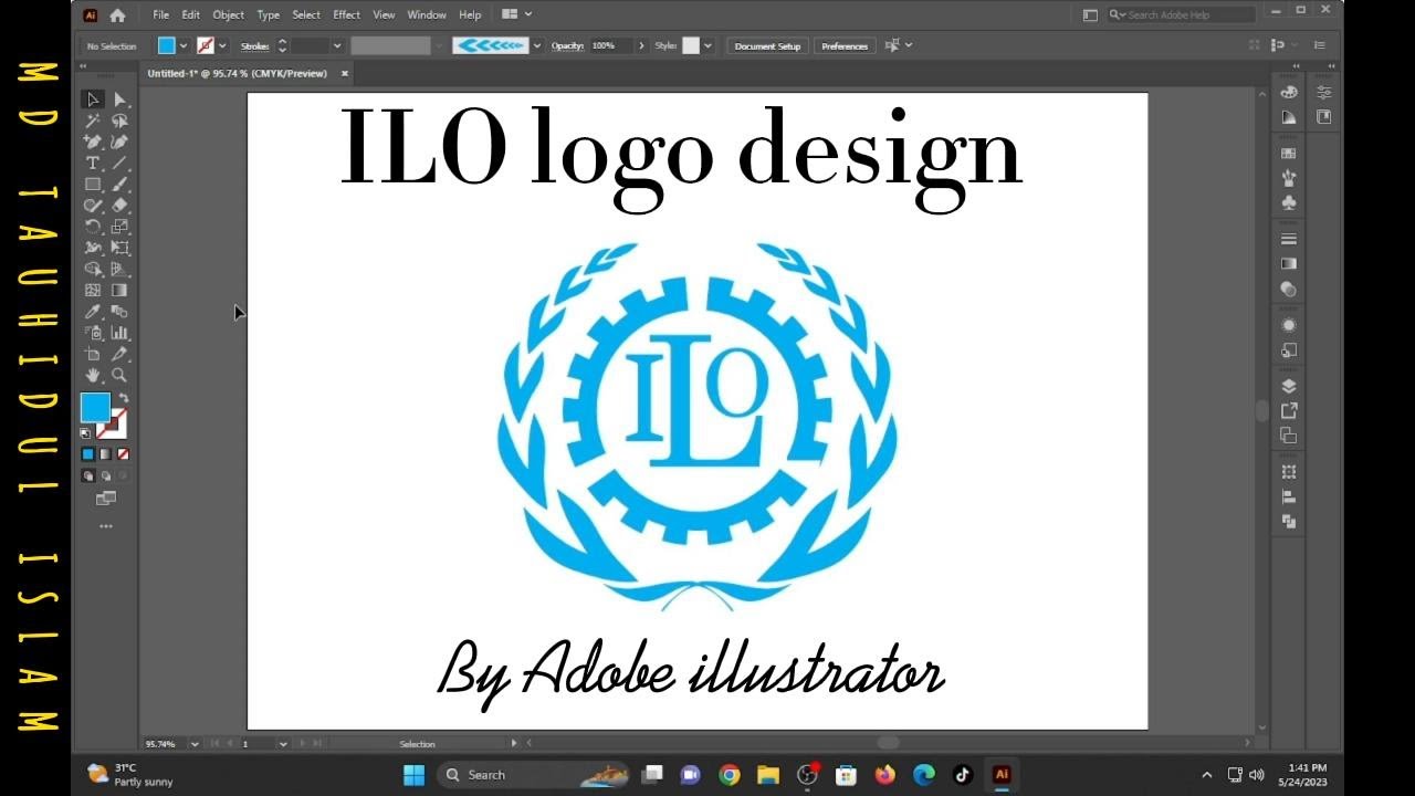খুব সহজে কিভাবে ILO logo বানাবেন দেখেনিন। ILO logo design By Adobe ...