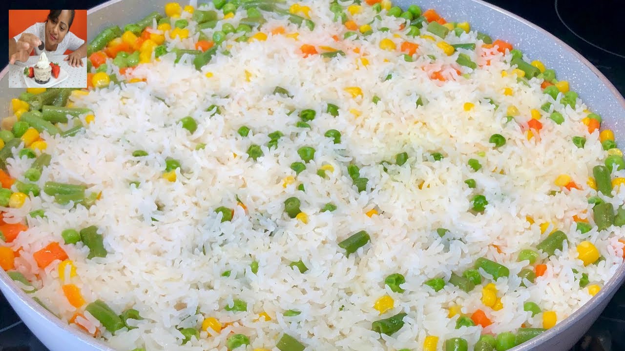 ARROZ CON VEGETALES - Receta Fácil y Rápida para Acompañar tus ...
