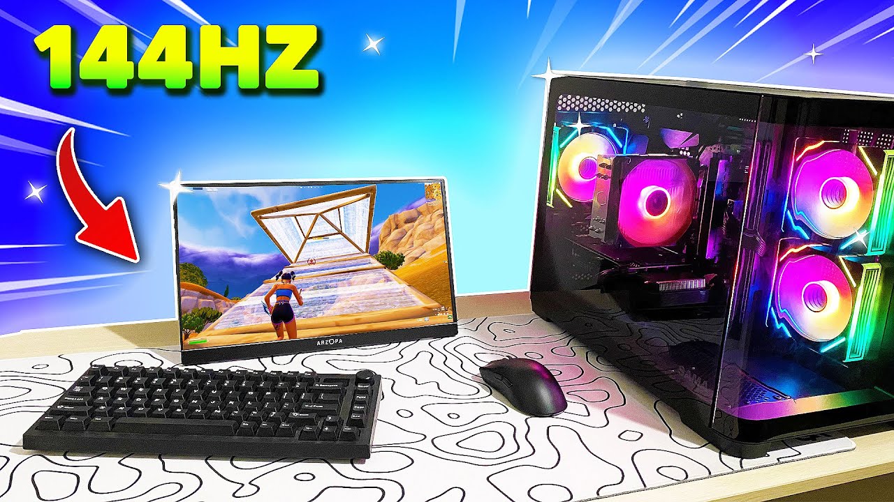 Playing On The WORLD'S SMALLEST Gaming Monitor! - YouTube