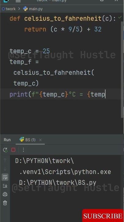 Convert Temperature Function In Python #coding #code #programming - YouTube