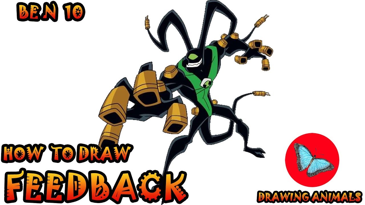 How To Draw Feedback From Ben 10 | Drawing Animals - YouTube