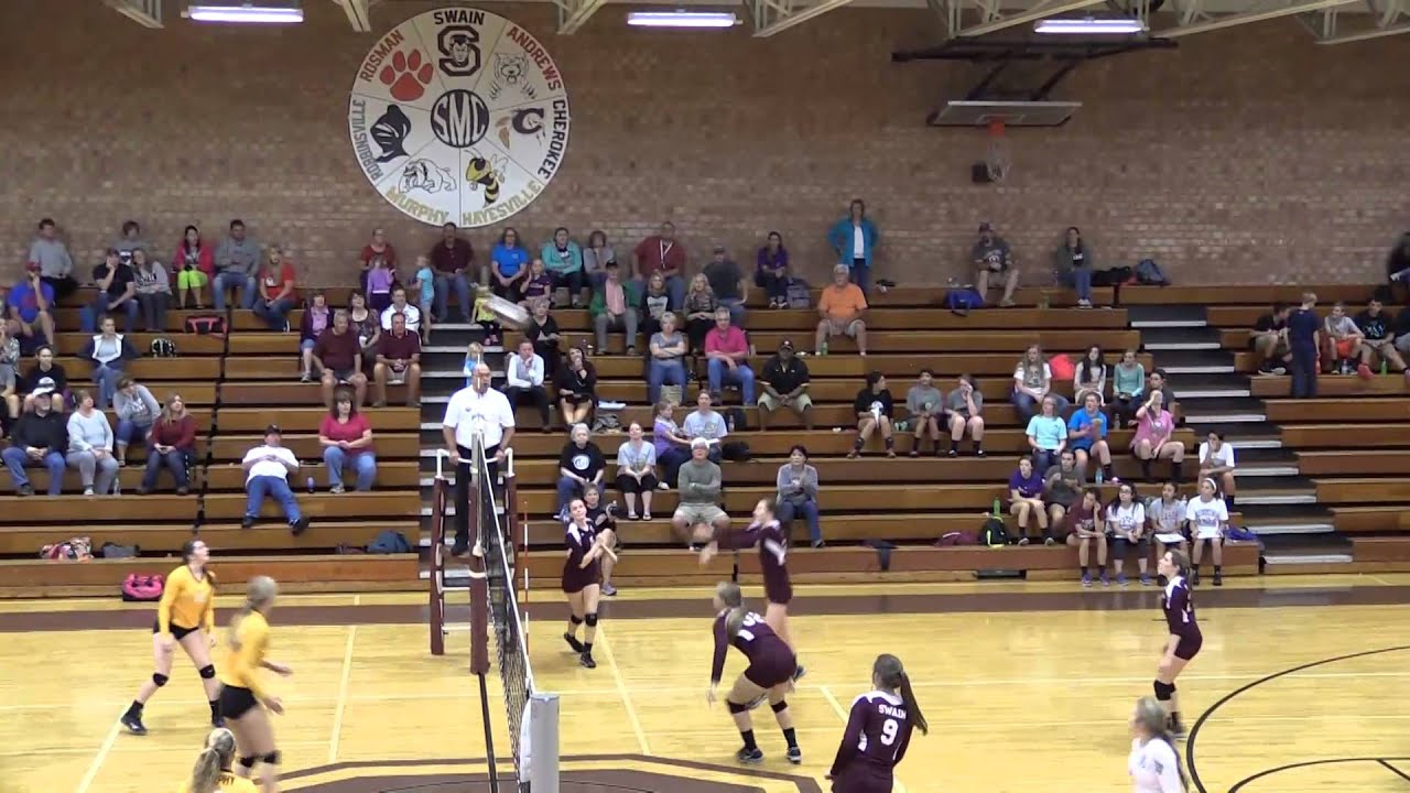 Volleyball; Swain Hosts Murphy September 29, 2015 - YouTube