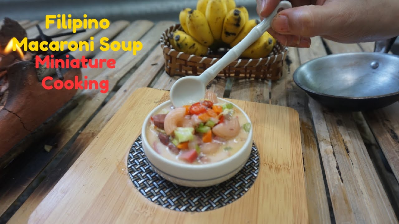 Macaroni Soup / Sopas Real Food Miniature Cooking 011 - YouTube