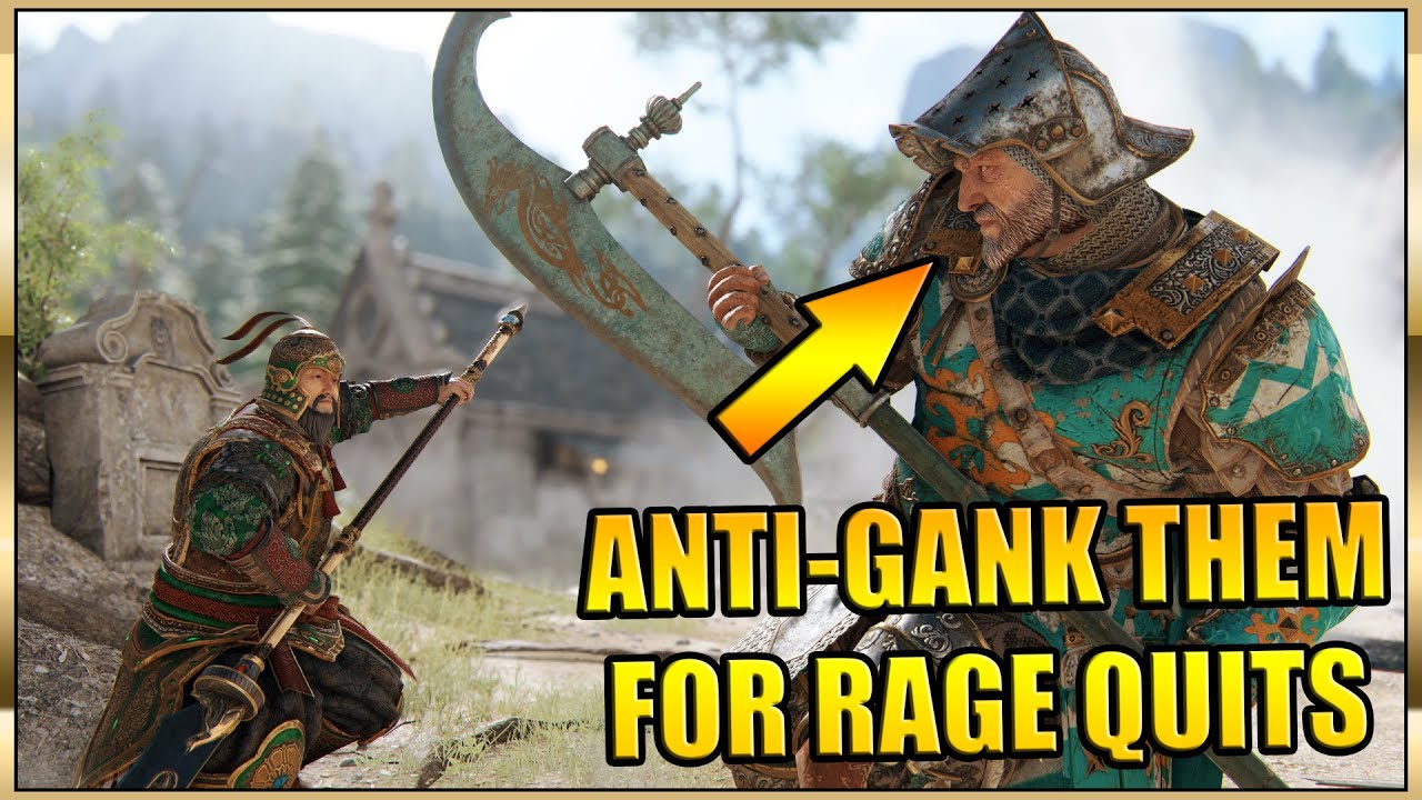 Make them easily Rage Quit - Just Anti-Gank them | ForHonor - YouTube