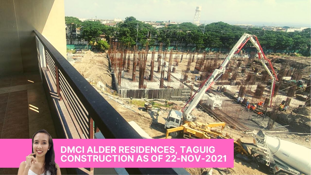 DMCI Alder Residences' Construction as of 22-November-2021 - YouTube