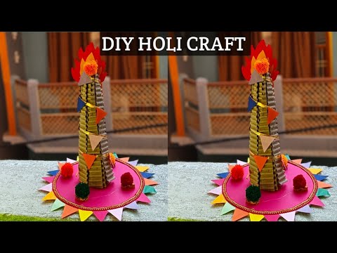 DIY Holi Celebration Craft. Holi Craft ideas. Happy Holi special paper ...