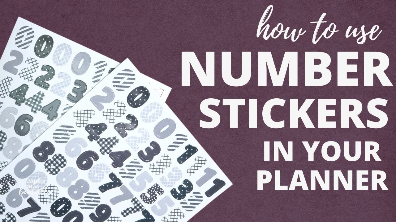 10 Ways to use Number Stickers in your Planner - Planner Tutorial, Tips ...