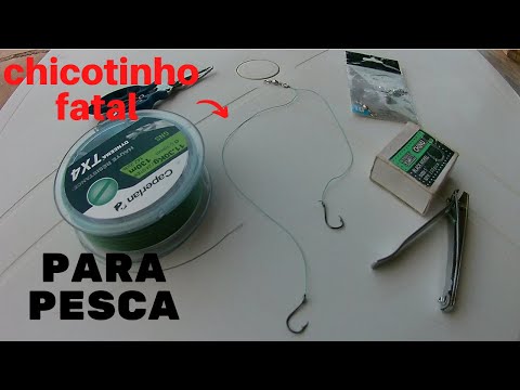 Como fazer chicote para pescar tilapia e outros peixes ! pescaria