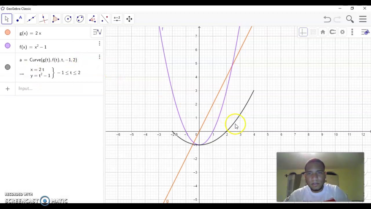 Graficando curva paramétrica en GeoGebra - YouTube