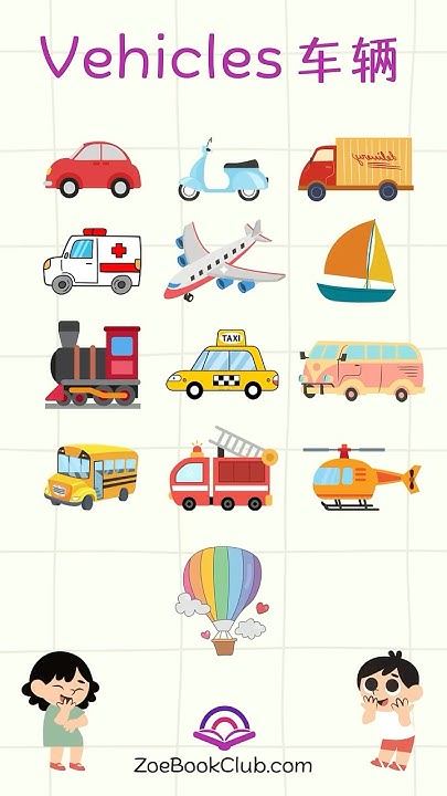 Learn Vehicle Names in English and Chinese 🚗🚌🚲 | Fun Bilingual ...