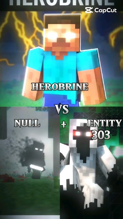 HEROBRINE VS NULL + ENTITY 303 - YouTube
