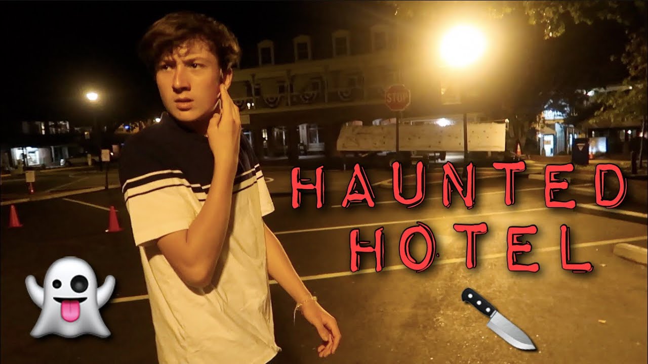 WE STAYED OVERNIGHT IN A HAUNTED HOTEL - YouTube