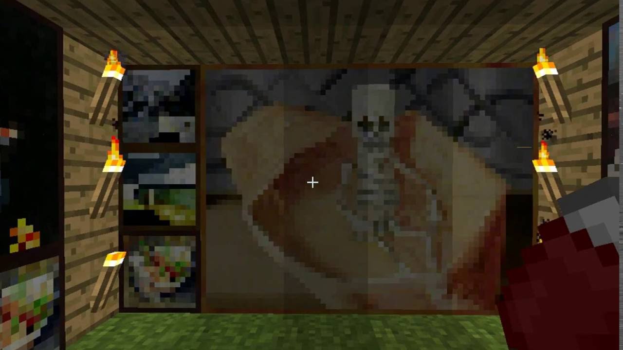 Minecraft Art Room And Entertainment Room (TV) - YouTube