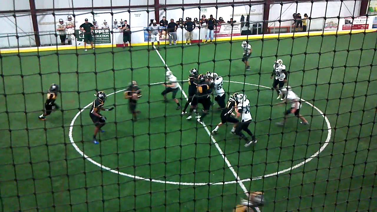 first interception indoor football 2012 - YouTube