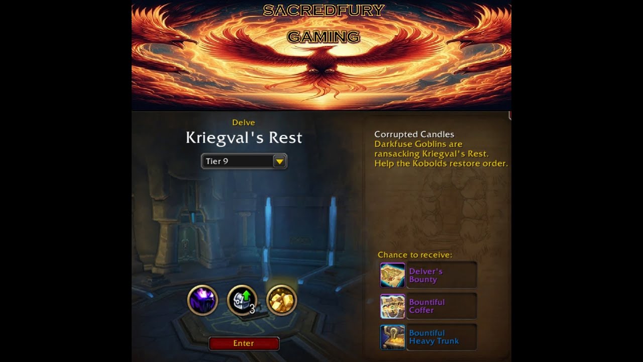 Kriegvals Rest Corrupted Candles delve tier 9 WoW War Within ...