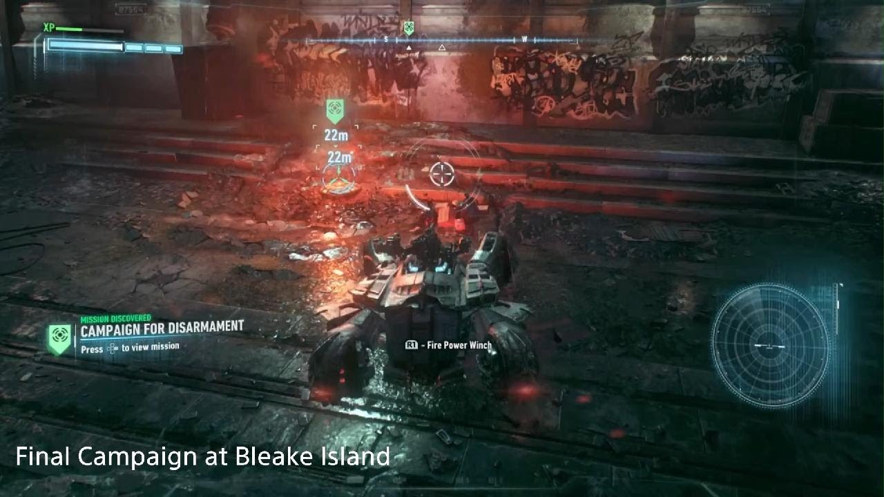 Batman Arkham knight - Last Campaign for disarmament at Bleake Island ...