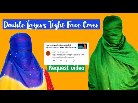 Double Layers Full Tight Face Cover ||Eye veil || Request video || 📸