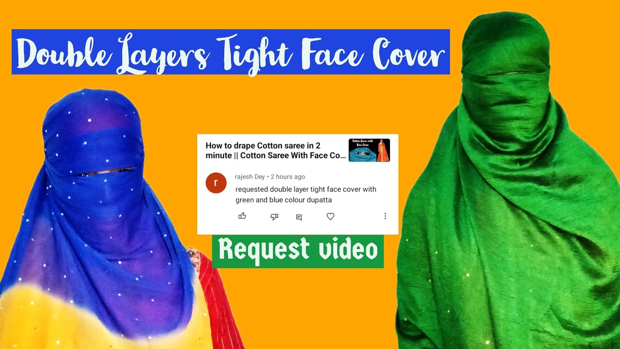 Double Layers Full Tight Face Cover ||Eye veil || Request video || 📸 ...