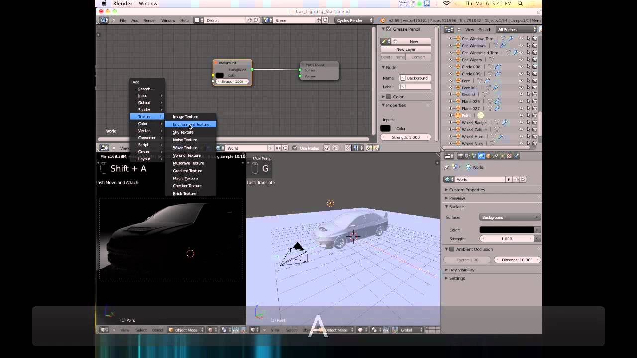 3D Basics - Lighting a Car in Blender - YouTube