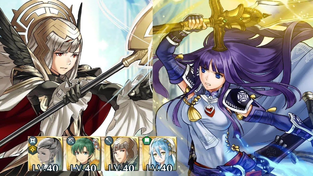 【FEH(FEヒーローズ)】神階英雄戦 暁の剣聖 オルティナ アビサル 継承2つ（救援の行路2・攻撃の指揮3） / MHB Altina ...