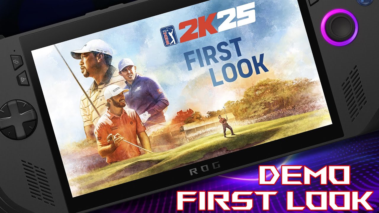 PGA Tour 2K25 First Look Demo - ROG Ally X - Gameplay - 1080p - 25W ...