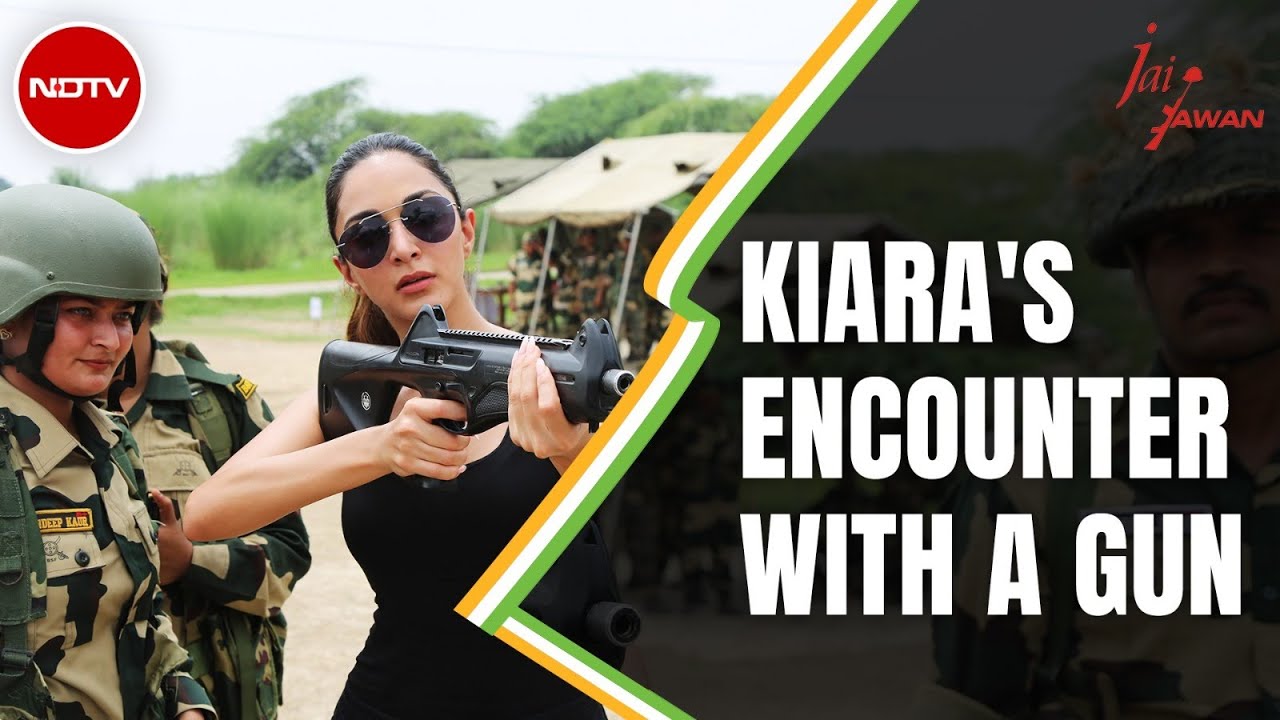 From Reel To Real: Watch Kiara Advani's 'Gun Training' With BSF Jawans ...