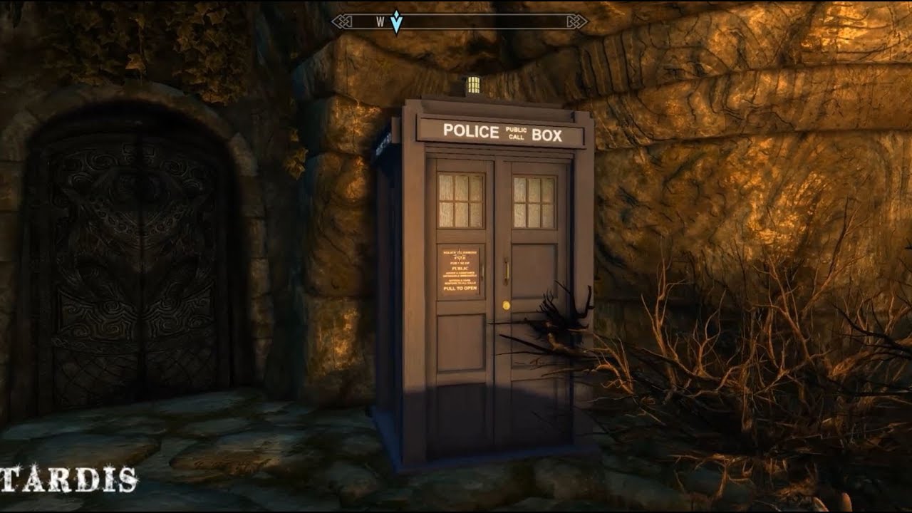 TARDIS - Skyrim Special Edition House/Travel Mod - YouTube