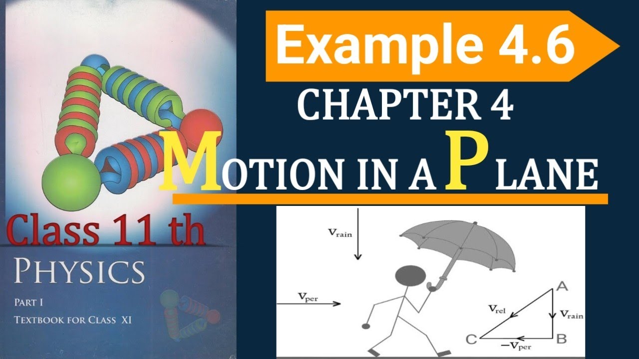 MOTION IN A PLANE 4.6 || Example 4.6 physics class 11th || VECTOR ...