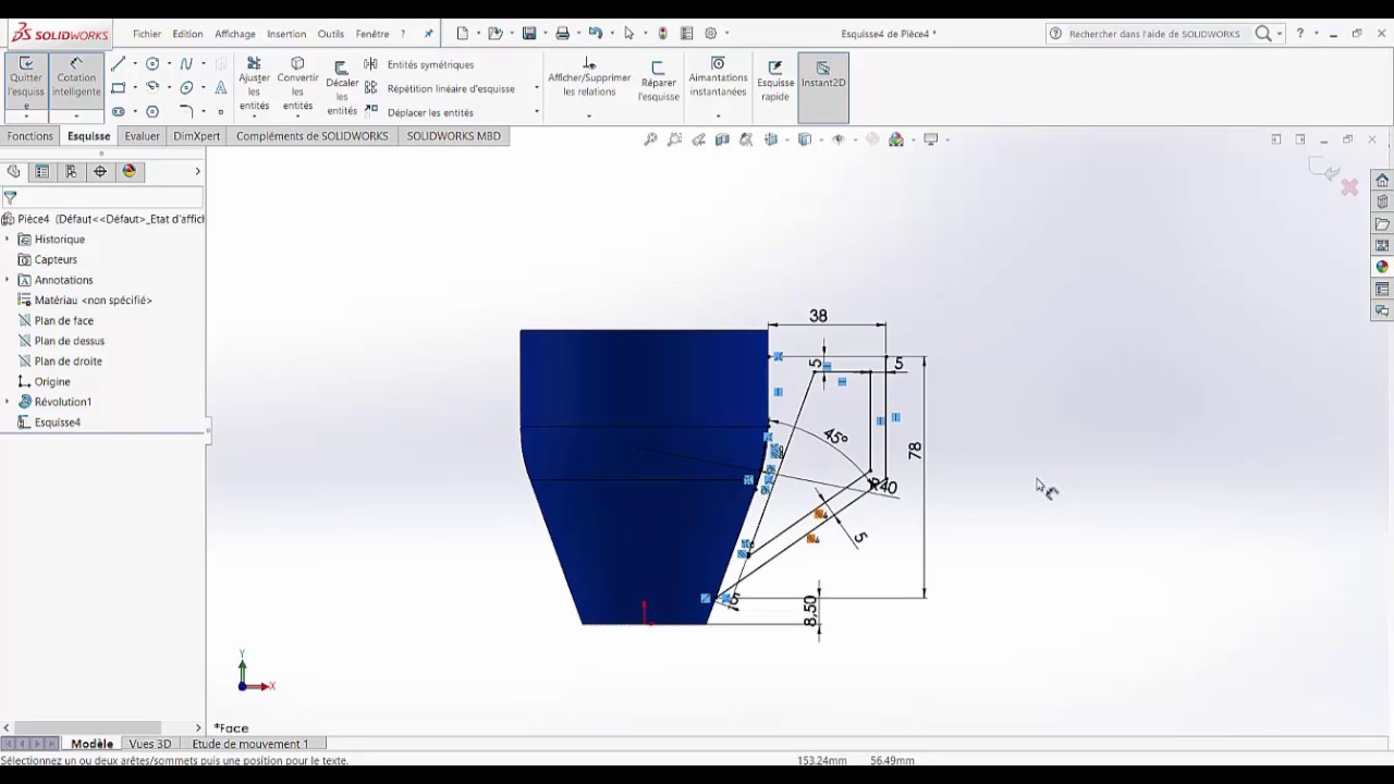ACTIVITE 6 SOLIDWORKS-MUG A CAFE - YouTube