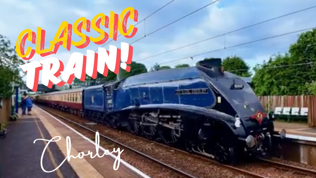 Classic Steam Train Passes Through Chorley - YouTube