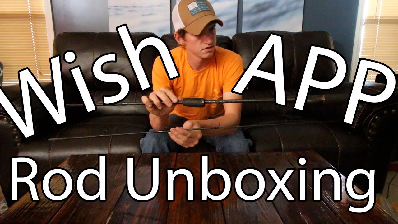 Wish App Fishing Rod Unboxing - YouTube
