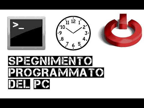 TUTORIAL TERMINALE spegnimento programmato del pc guida facile e veloce :P - YouTube
