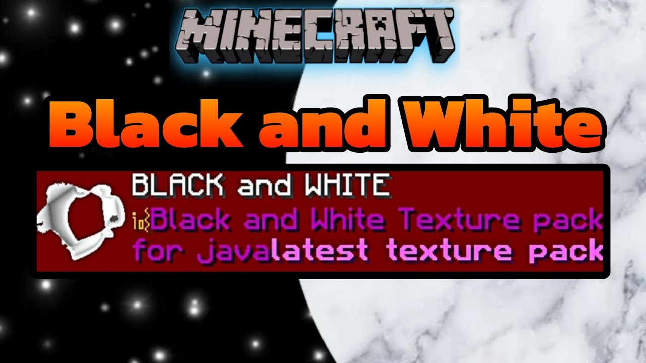 Minecraft Black and White Texture pack for Minecraft Pojav and Java ...