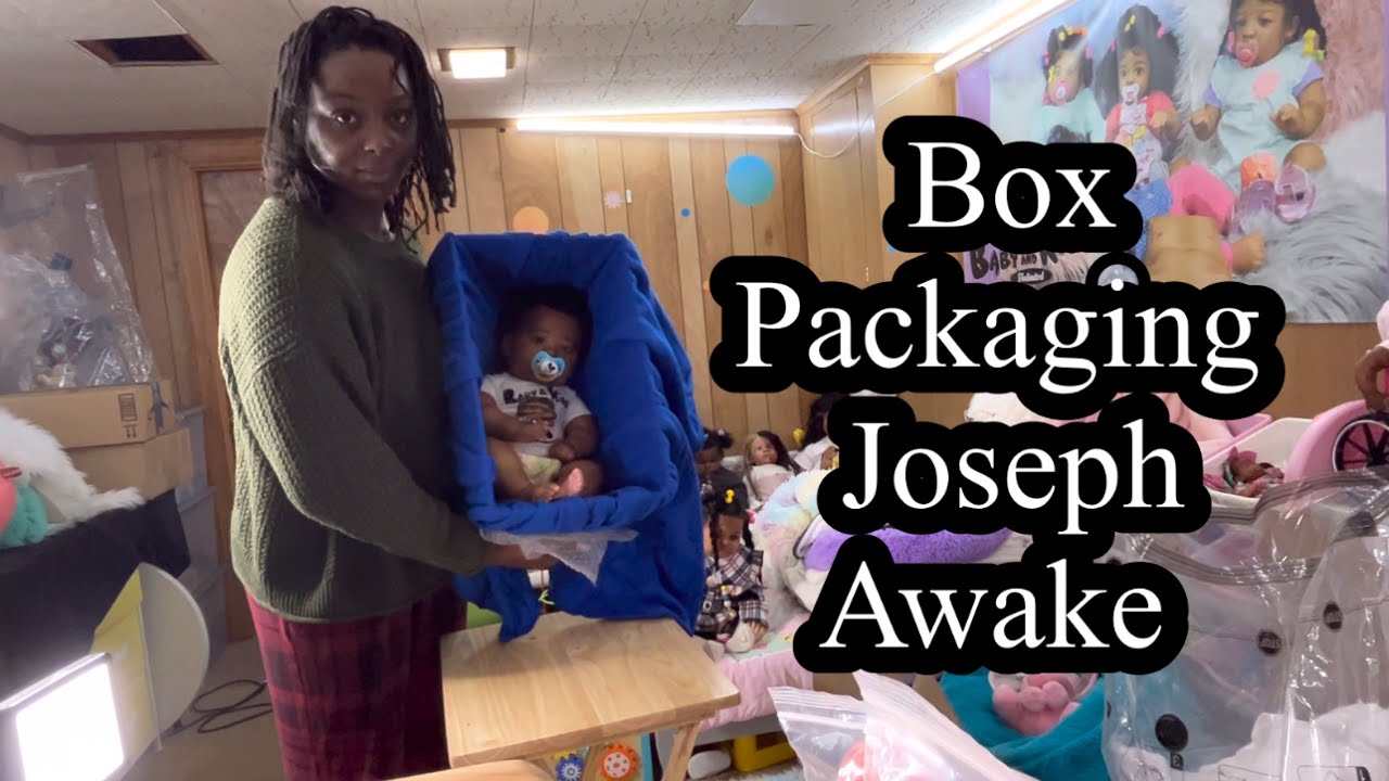 Reborn baby boy box packing of Joseph Awake for box opening - YouTube