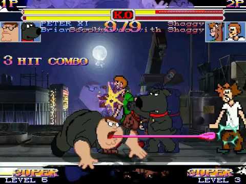 Mugen Peter Griffin and Brian Griffin vs Shaggy and Scooby Doo - YouTube
