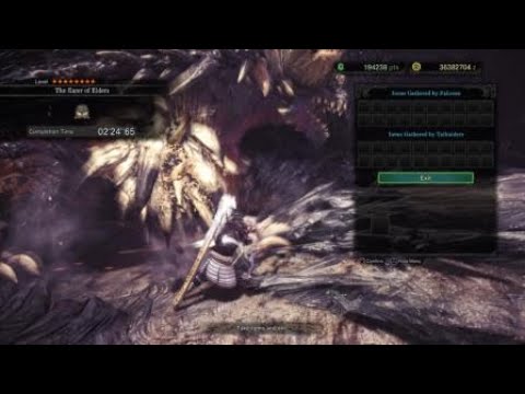 MHW / Kjarr Sword "Spark" (Long Sword) Build Test / Nergigante - YouTube