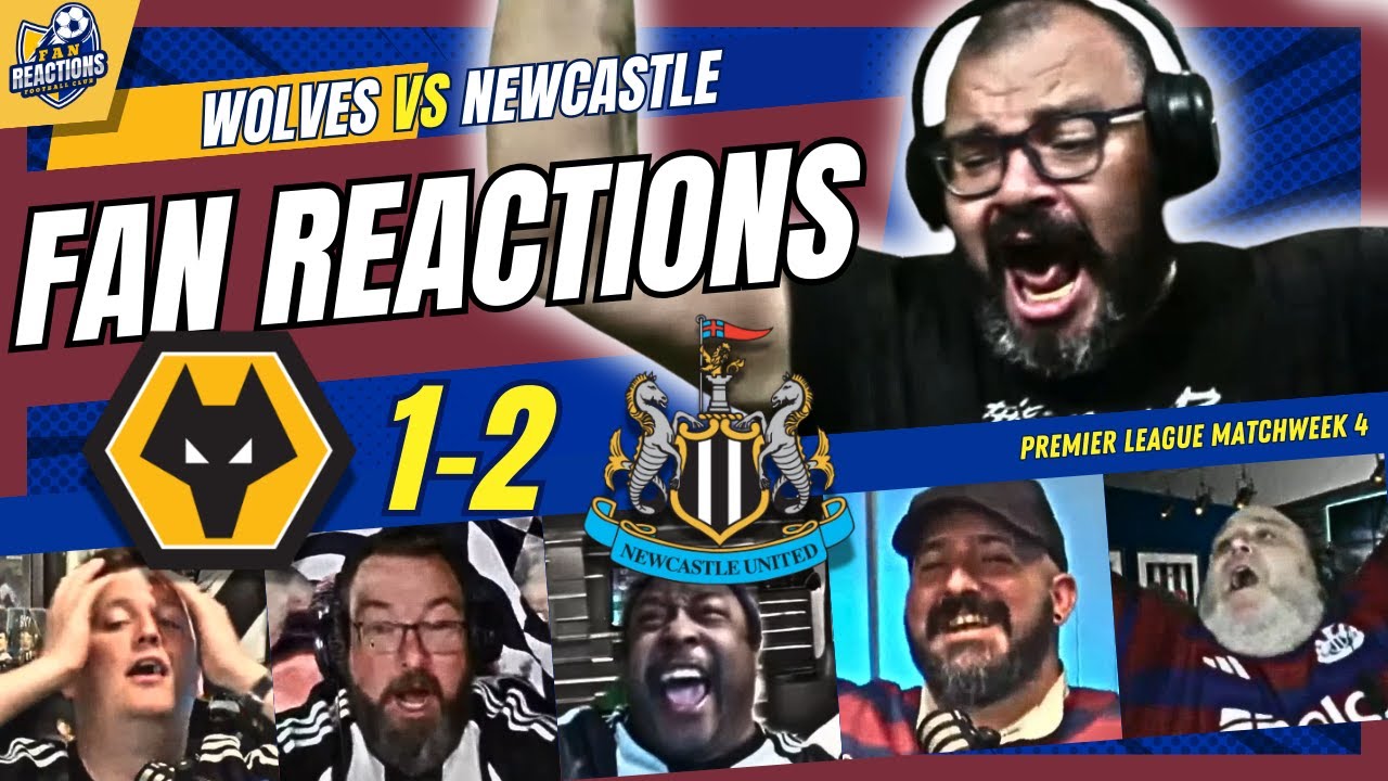 NEWCASTLE FANS ECSTATIC🤩REACTION TO WOLVES 1-2 NEWCASTLE | 24/25 ...