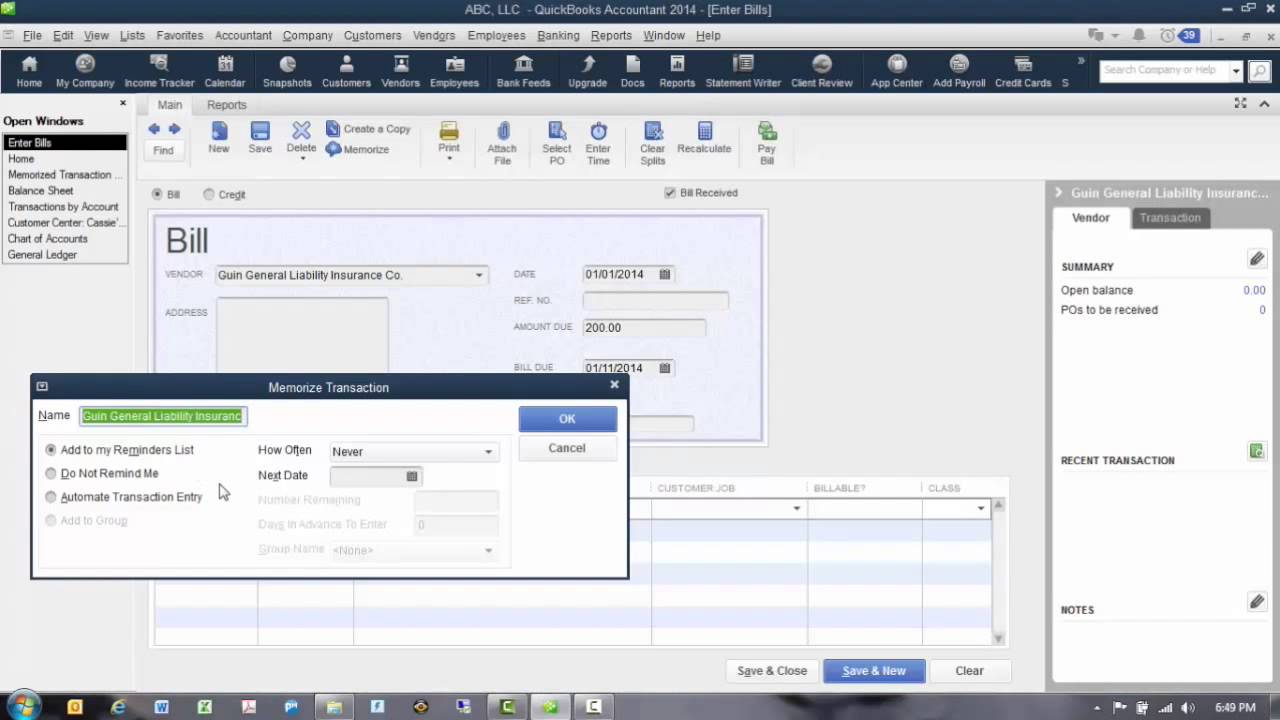 Quickbooks Training Video 1 0 - YouTube