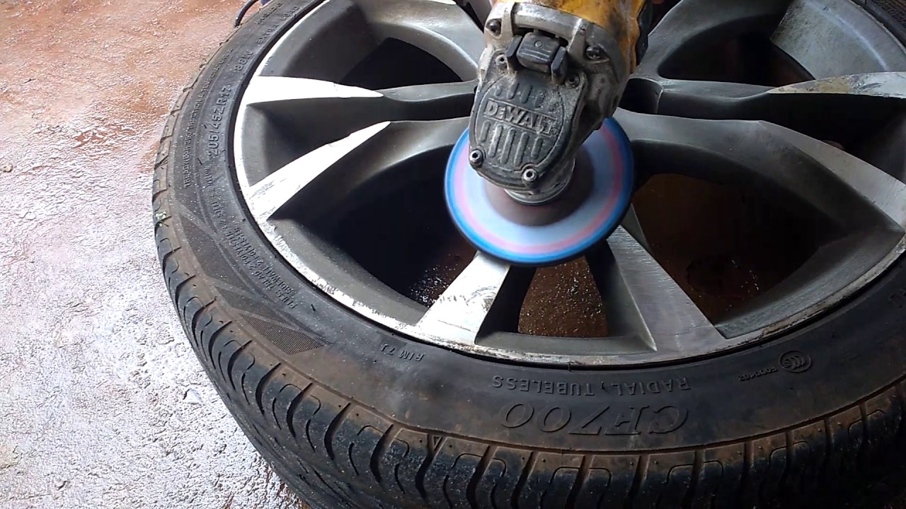 Como tira risco de roda de carro ( roda esportiva) - YouTube